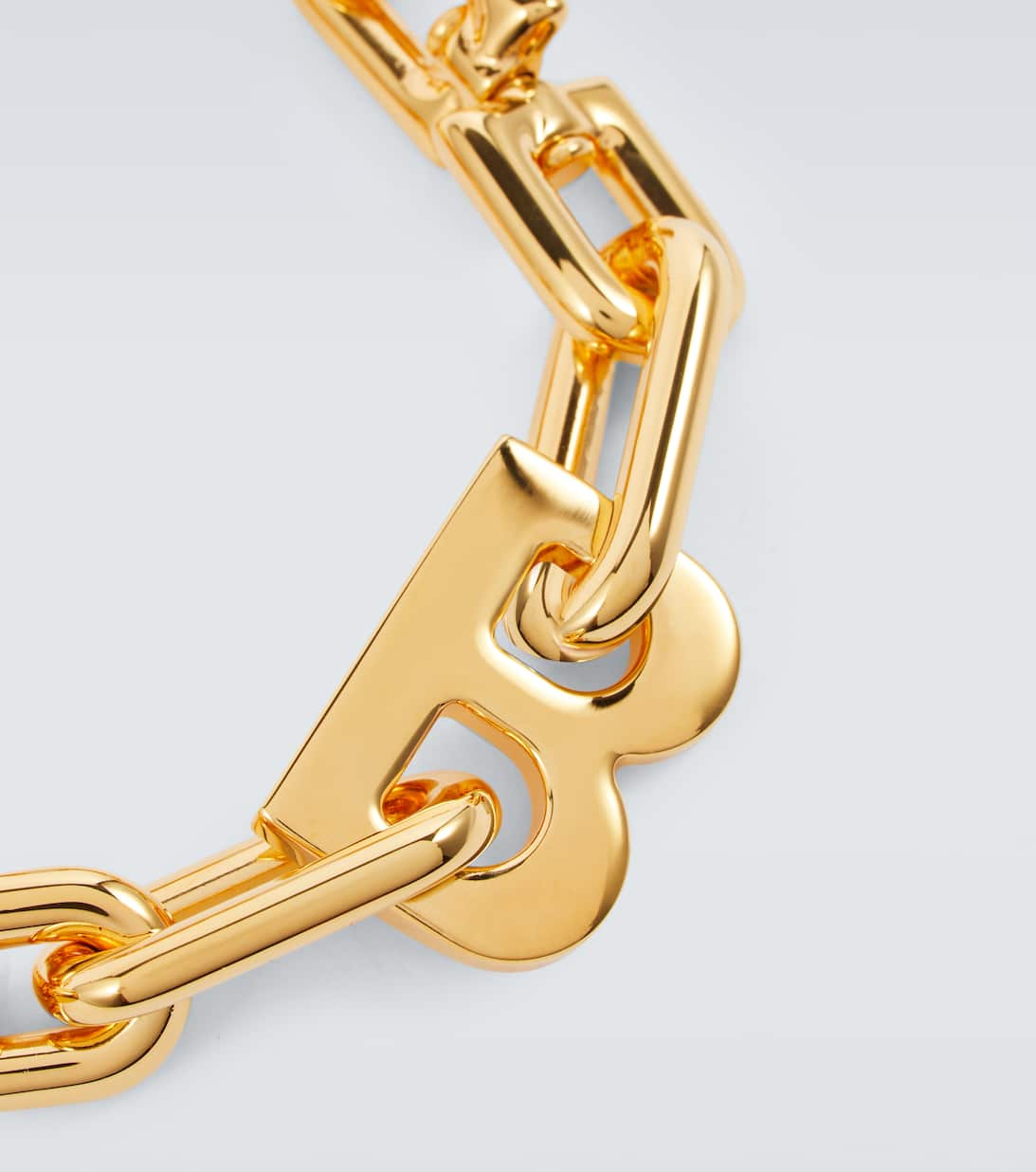 B Chainlink Bracelet in Gold - Balenciaga | Mytheresa