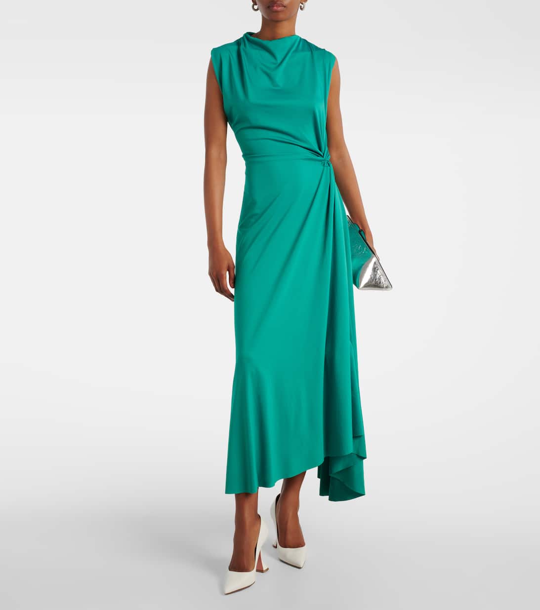 Ami Leather Pumps in White - Amina Muaddi | Mytheresa