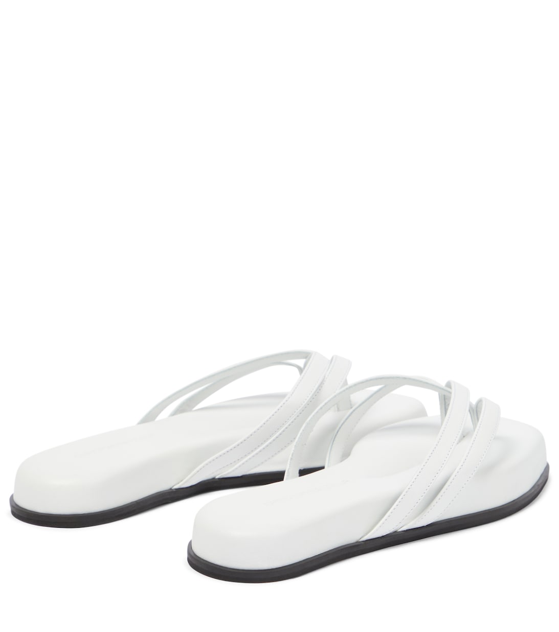 Leather Thong Sandals in White - Christopher Esber | Mytheresa