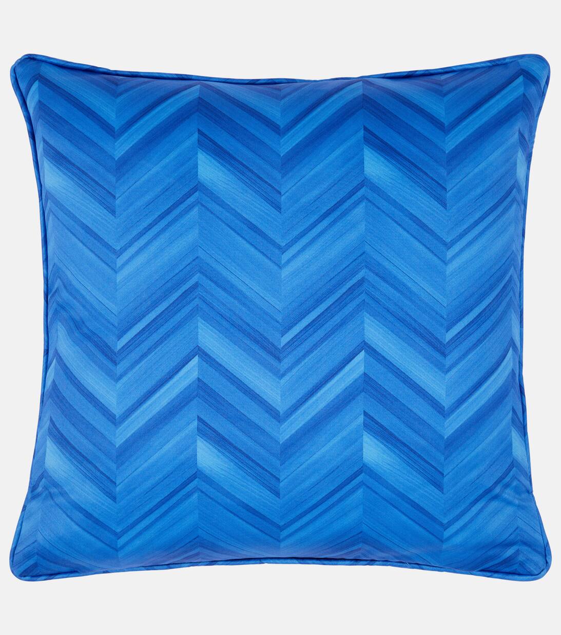 Layers Inlay Small Cushion in Blue - Missoni | Mytheresa