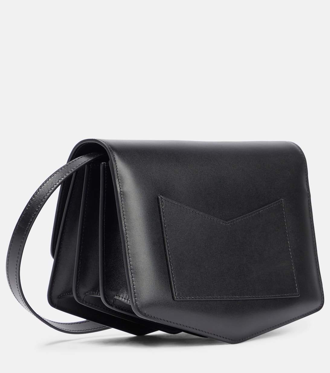 Le Papa Small Leather Crossbody Bag in Black - Alaia | Mytheresa