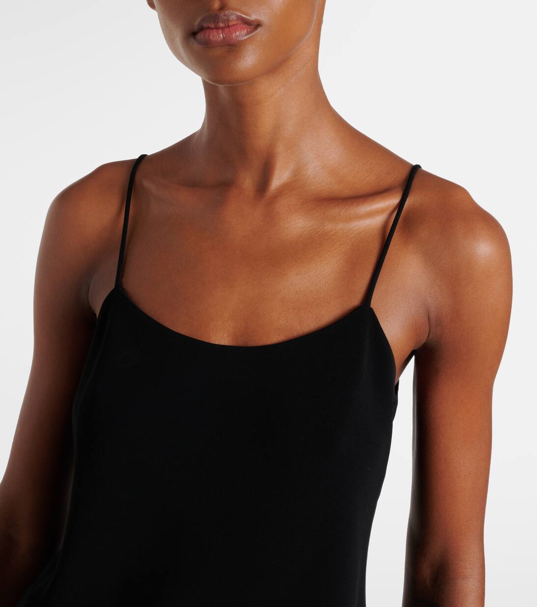 Biggins Stretch Satin Camisole in Black - The Row | Mytheresa