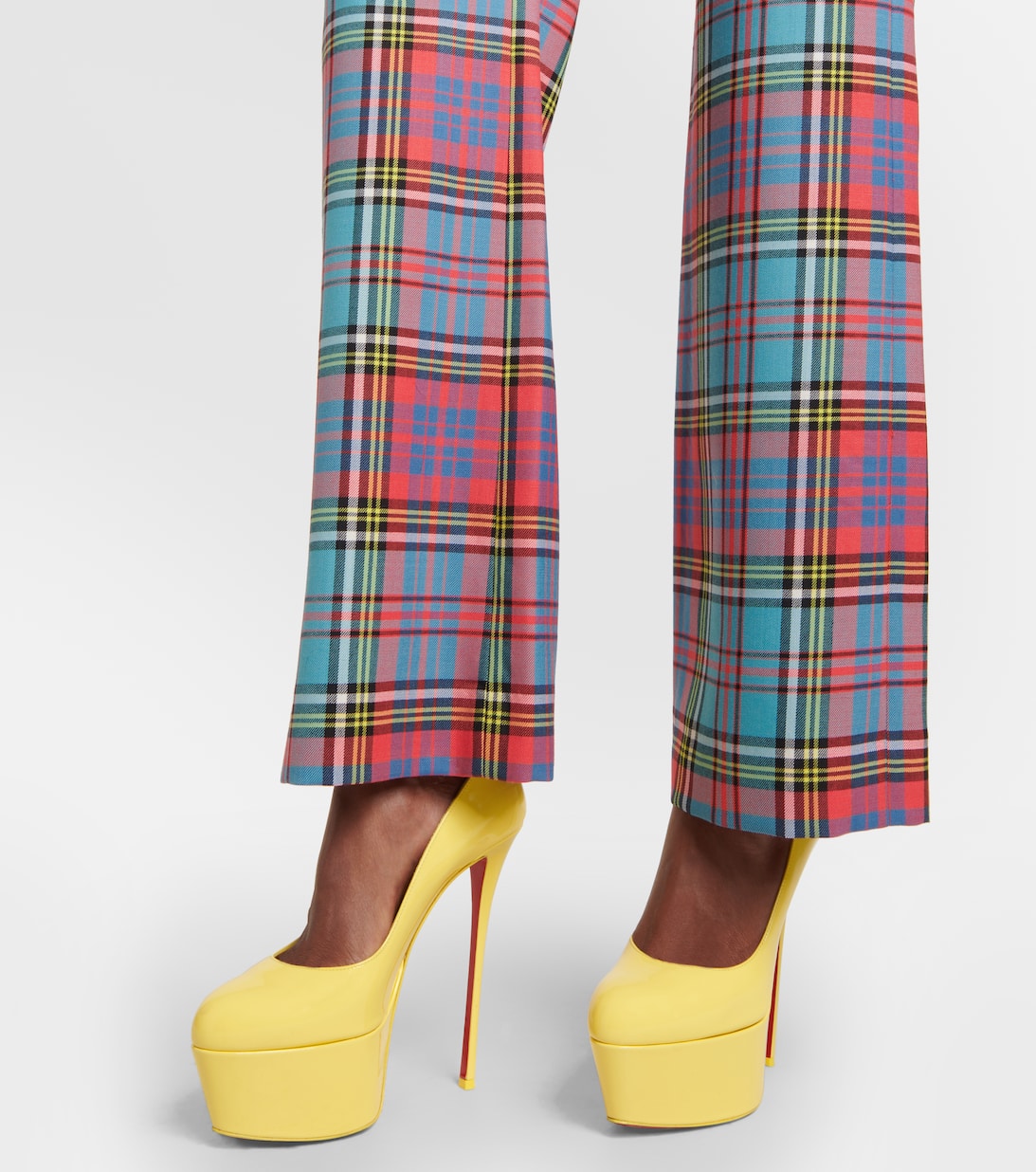 Dolly Alta Patent Leather Platform Pumps in Pink - Christian Louboutin ...