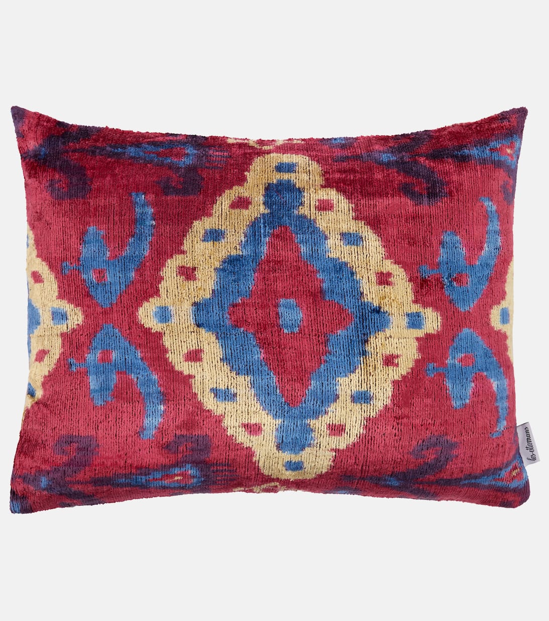 Patterned Velvet Cushion in Multicoloured - Les Ottomans | Mytheresa