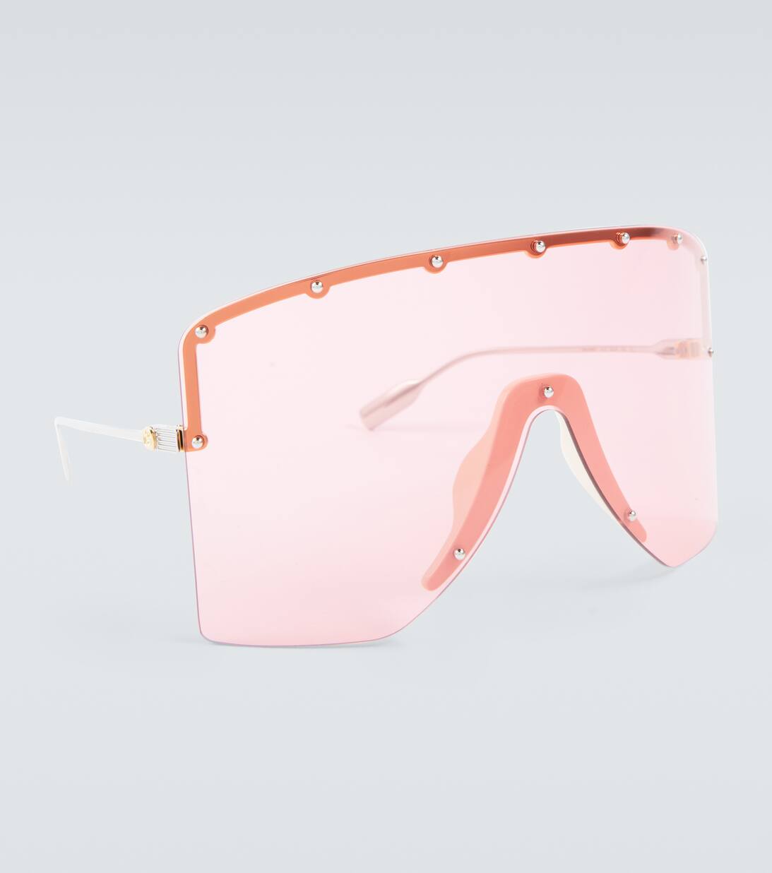 Mask Frame Sunglasses in Pink - Gucci | Mytheresa