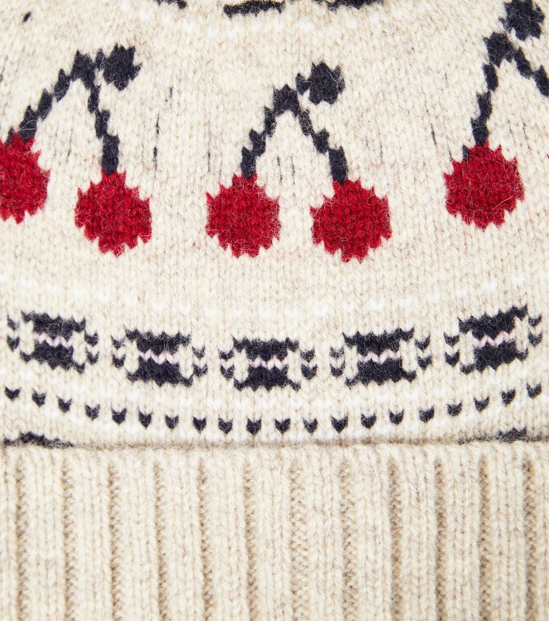 Bonnet Brigitte En Intarsia De Laine en Multicolore – Bonpoint | Mytheresa