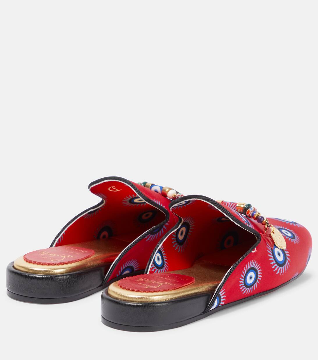 Konstantimule Embellished Slippers in Red - Christian Louboutin | Mytheresa