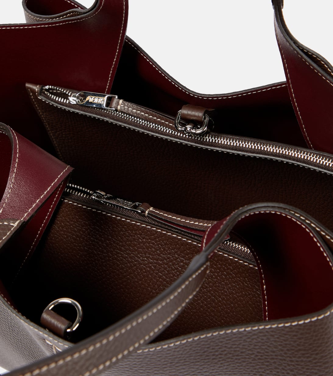 Medium Leather Tote Bag in Brown - Tods | Mytheresa