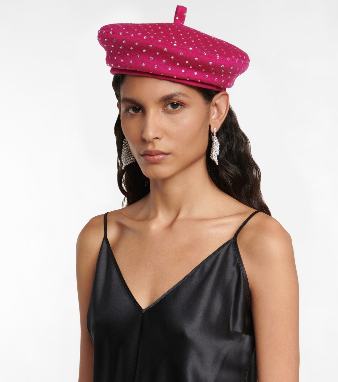 Embellished Wool Blend Beret in Pink - Ruslan Baginskiy | Mytheresa