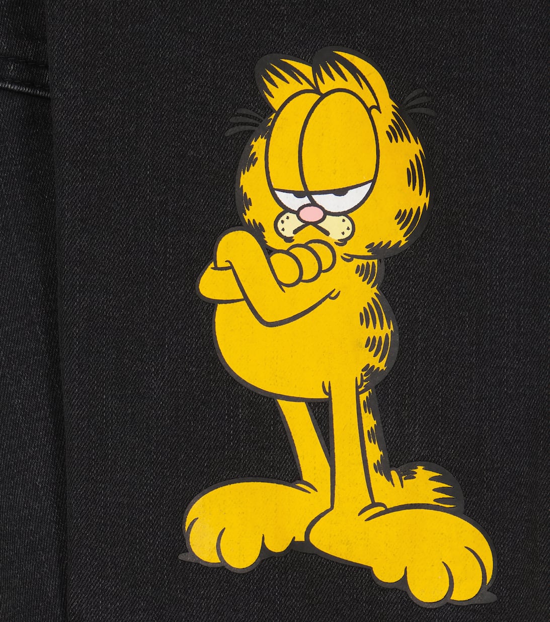 X Garfield Printed Mid Rise Straight Jeans in Black - Marc Jacobs Kids ...