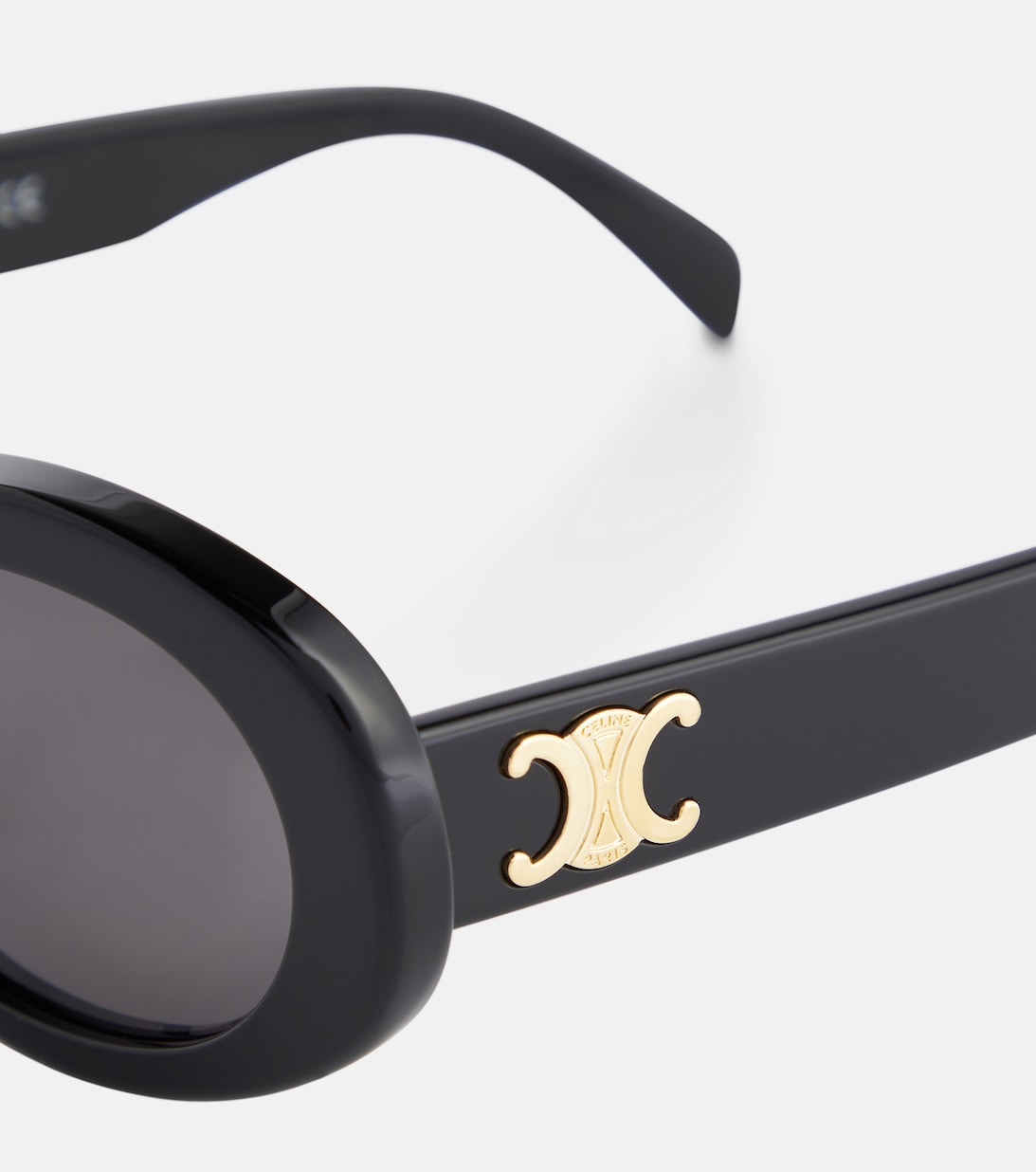 Triomphe 01 Oval Sunglasses in Black - Celine Eyewear | Mytheresa