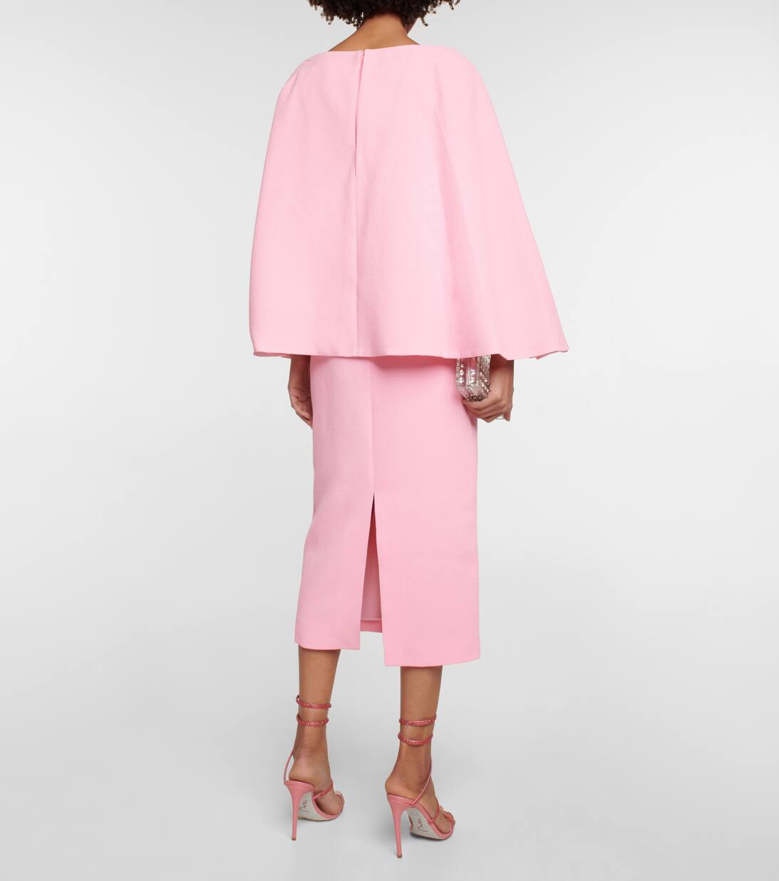 Switzy Crepe Midi Dress in Pink - Emilia Wickstead | Mytheresa