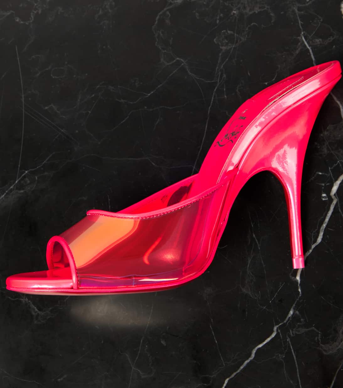 Just Arch PVC And Patent Leather Mules in Pink - Christian Louboutin ...