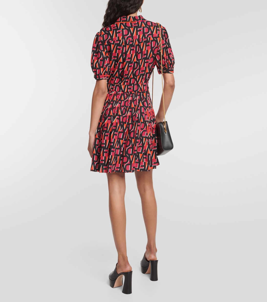 Darius Logo Minidress in Red - Diane Von Furstenberg | Mytheresa