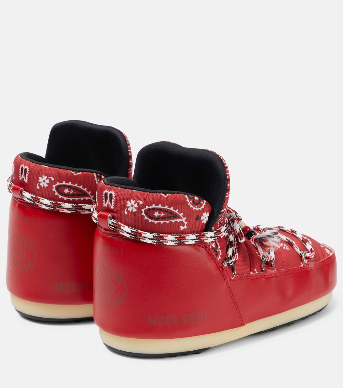 Full Moon Bandana Print Boots in Red - Alanui | Mytheresa