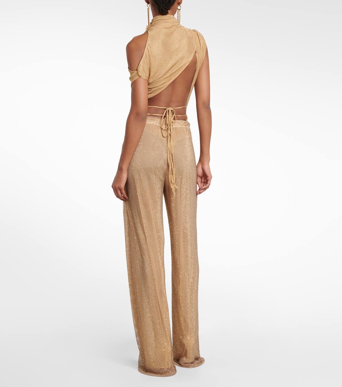 Sequin Embellished Pants in Gold - La Quan Smith | Mytheresa