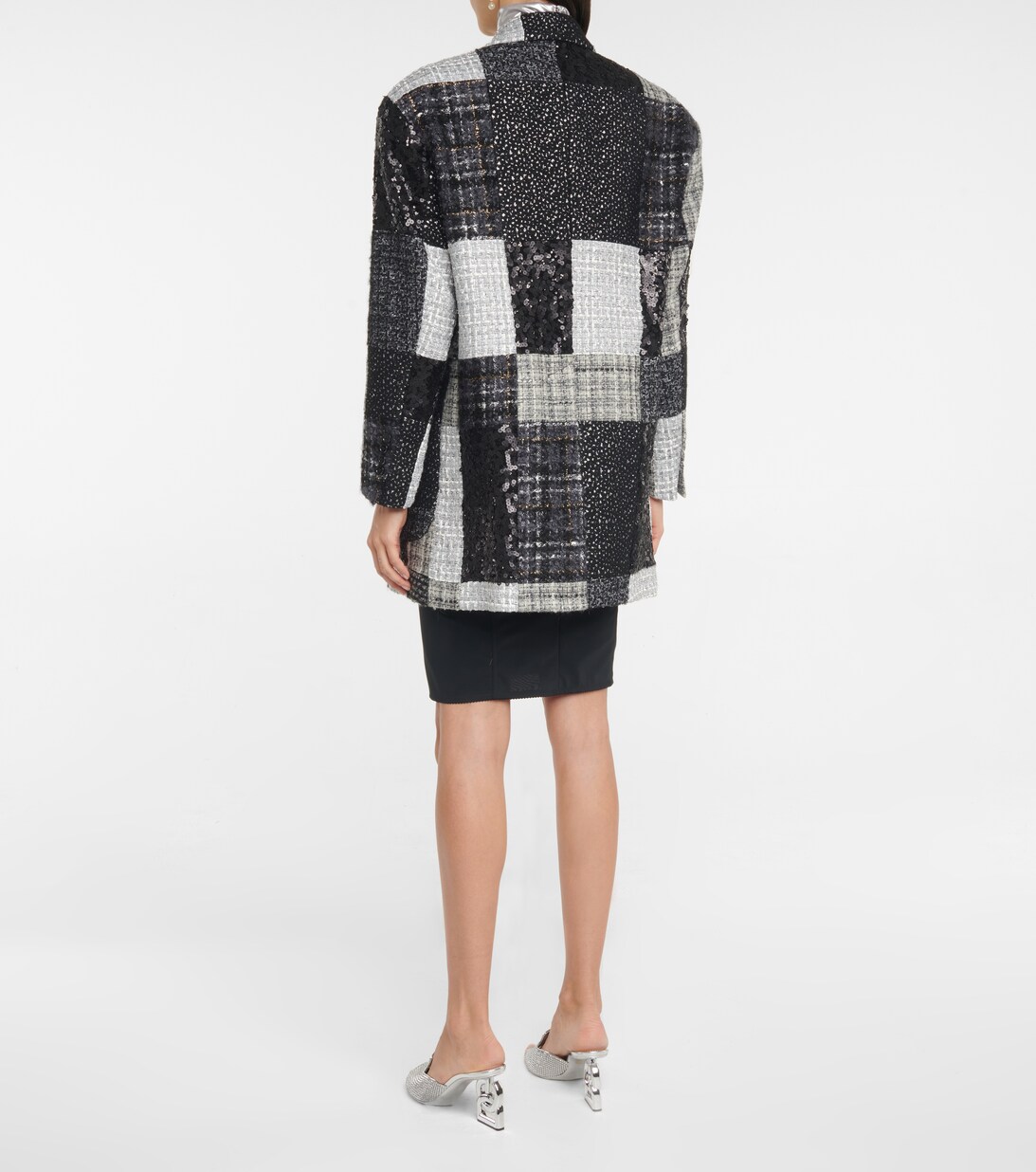 Patchwork Tweed Blazer in Grey - Dolce Gabbana | Mytheresa