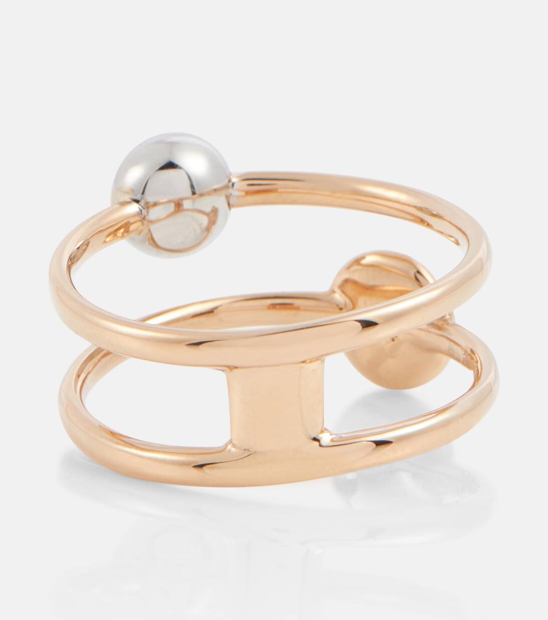 Sabbia 18 Kt Gold Double Ring With Diamonds in Gold - Pomellato | Mytheresa