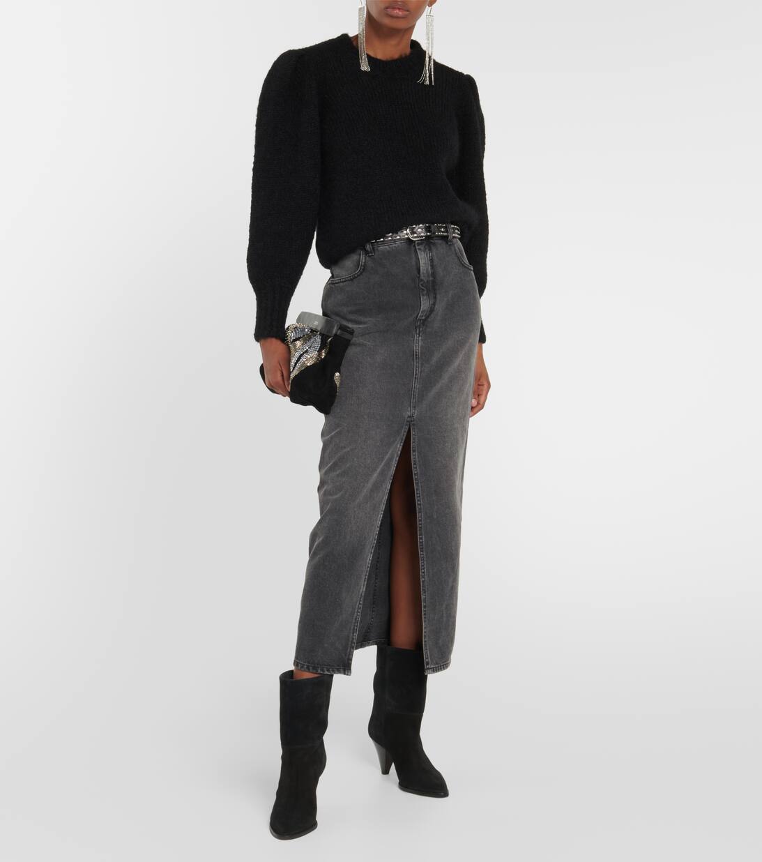 Rouxa Suede Ankle Boots in Black - Isabel Marant | Mytheresa