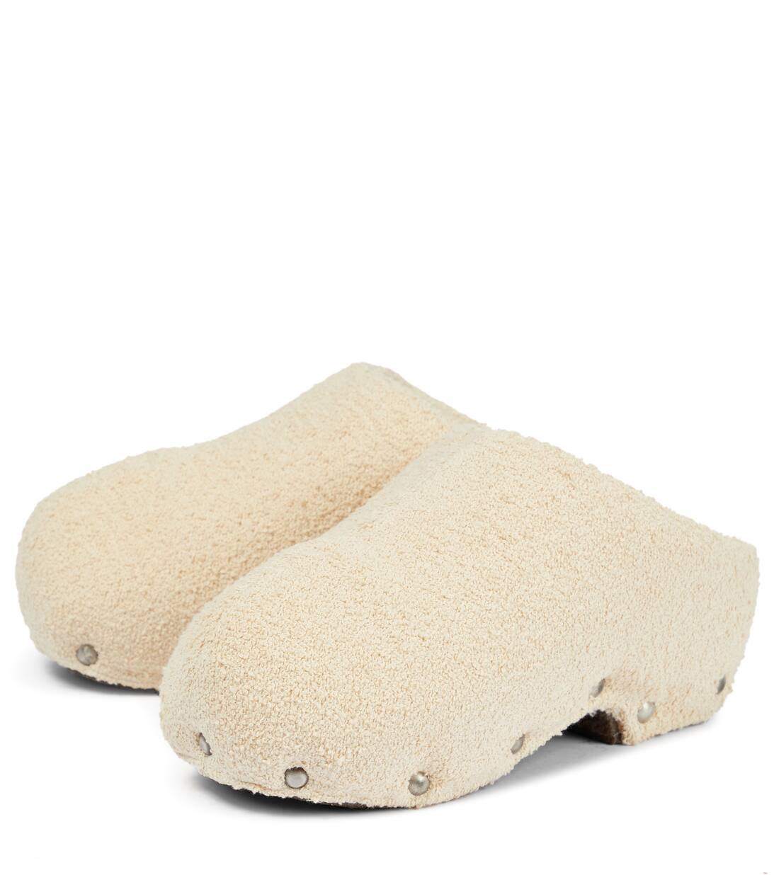 Clogs Aus Baumwoll Tweed in Weiss - Acne Studios | Mytheresa
