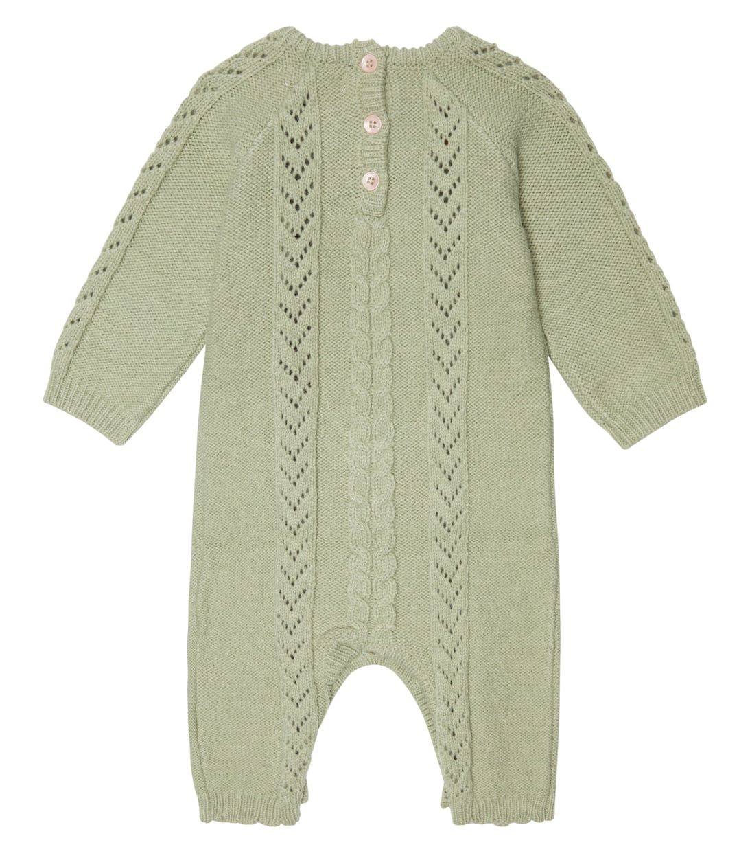 Baby Wool Blend Onesie in Green - Louise Misha | Mytheresa