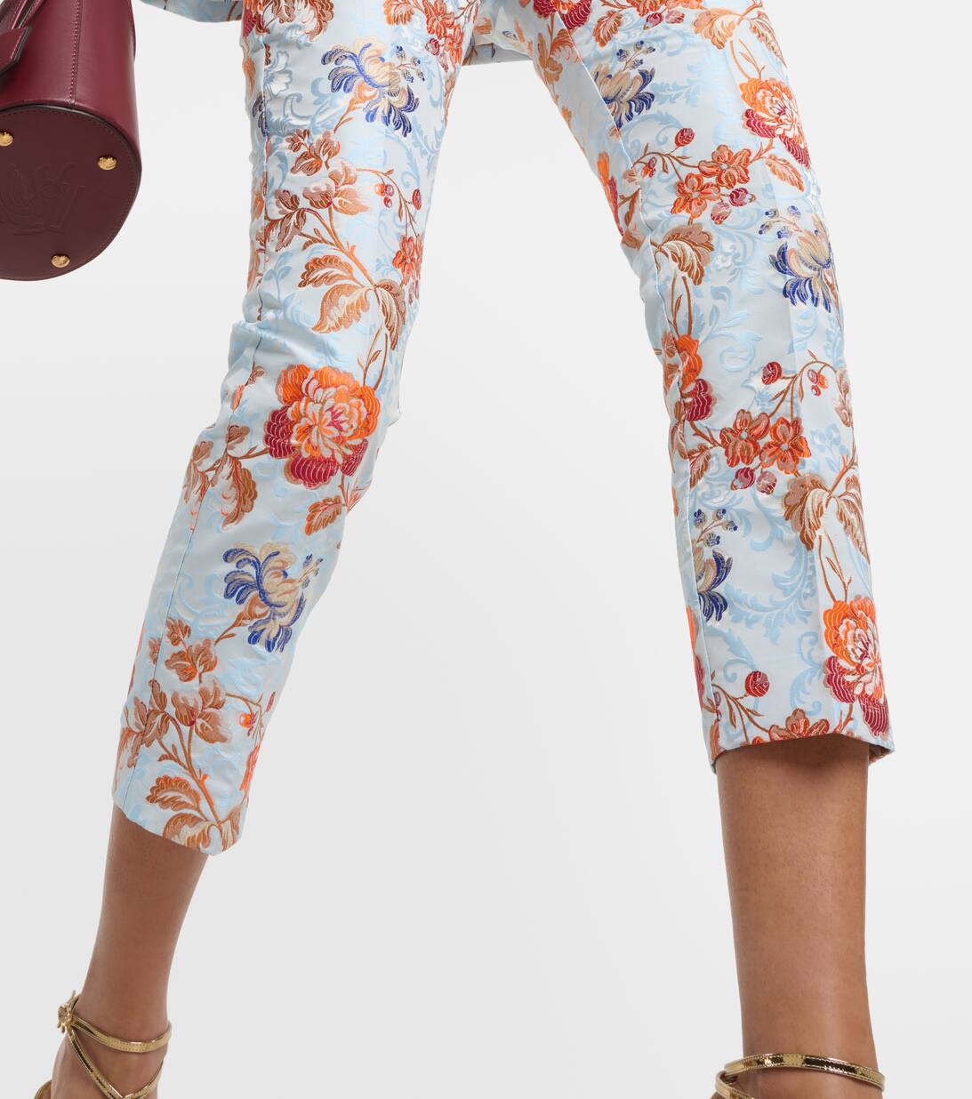 Floral Jacquard Pants in Multicoloured - Etro | Mytheresa