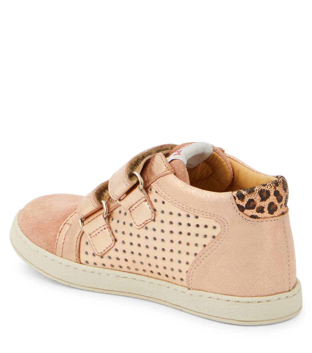 粉色的Mousse Easy皮革与绒面革运动鞋 - Pom D Api | Mytheresa