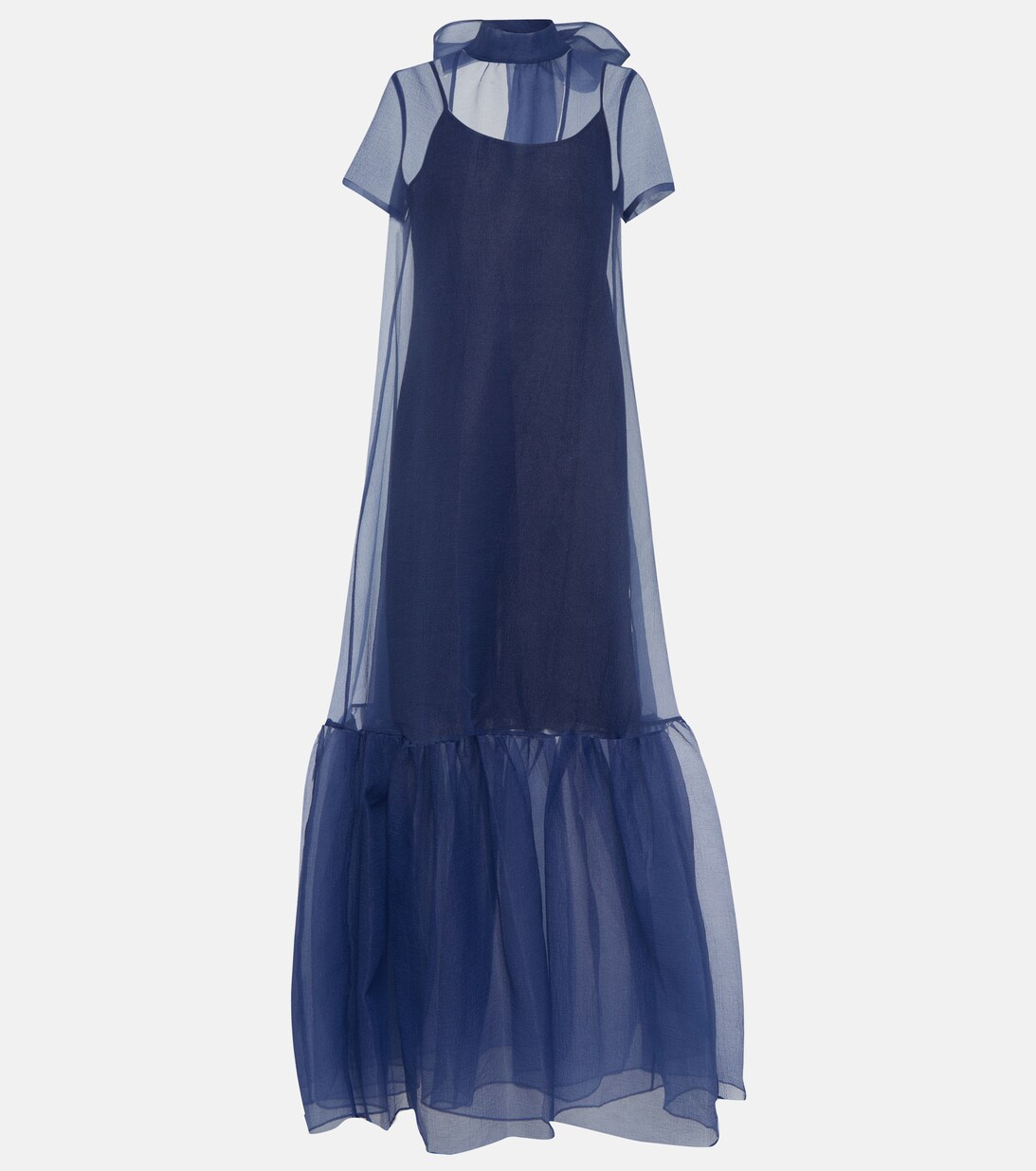 Calluna Organza Gown in Blue - Staud | Mytheresa