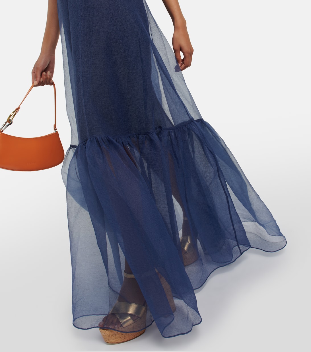 Calluna Organza Gown in Blue - Staud | Mytheresa