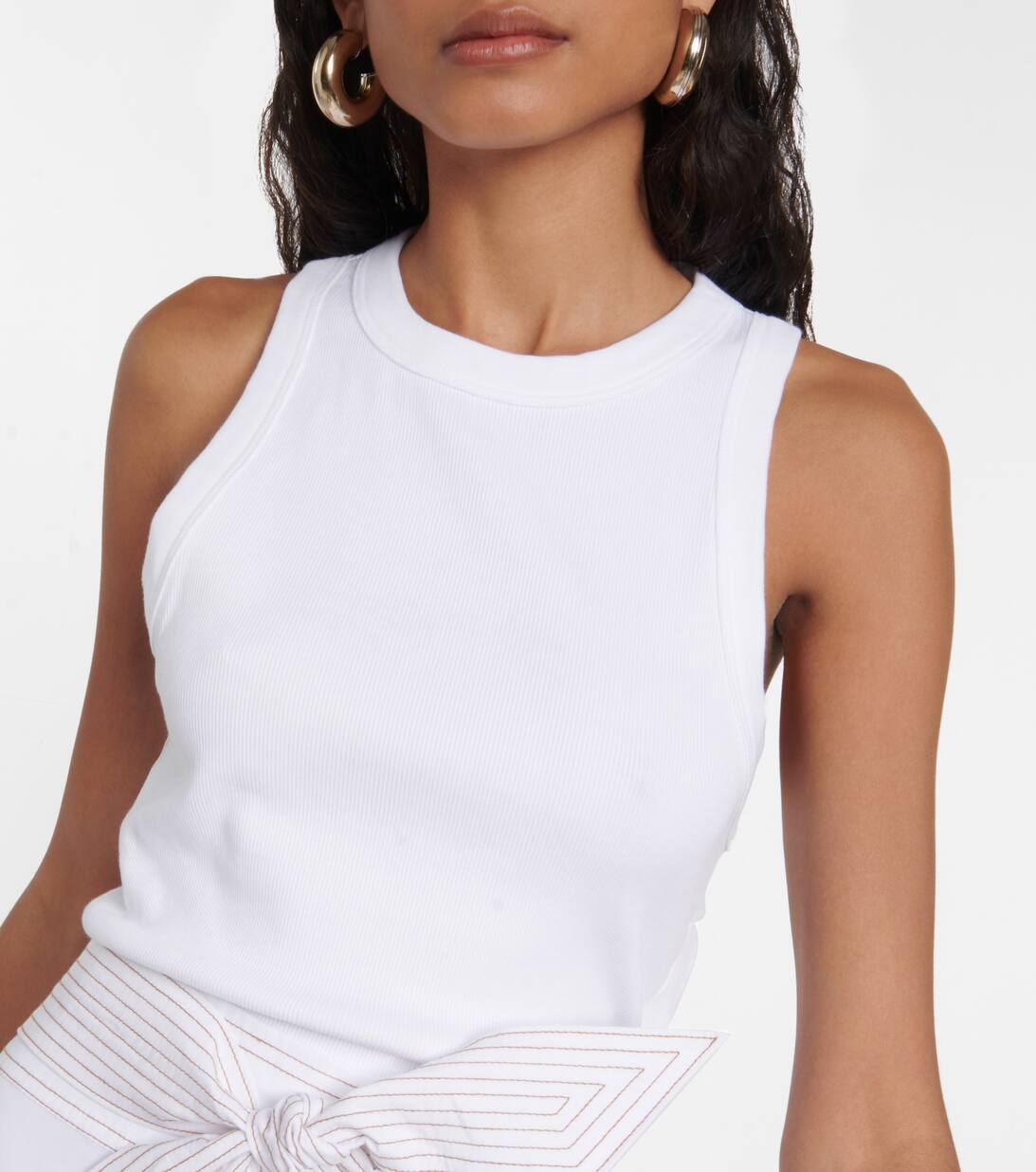 Austyn Cotton Blend Maxi Dress in White - Veronica Beard | Mytheresa