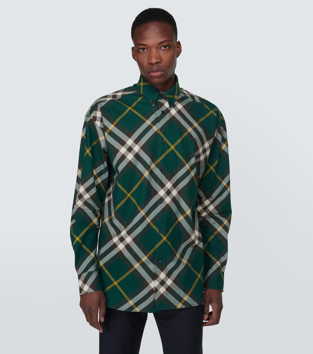 Burberry Check Cotton Shirt in Multicoloured - Burberry | Mytheresa