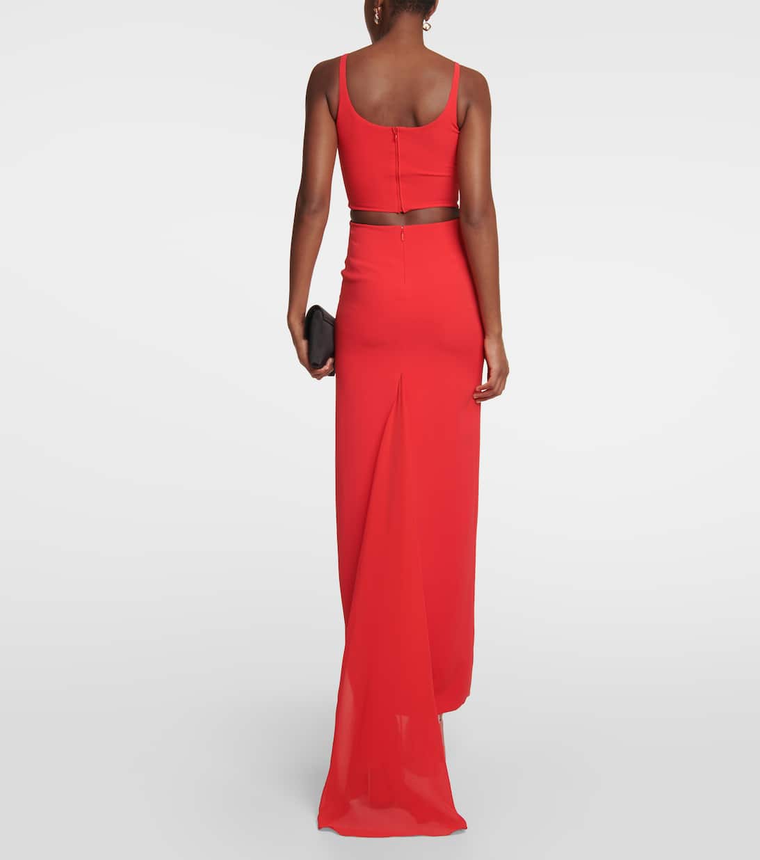 Medusa 95 Cutout Silk Gown in Red - Versace | Mytheresa