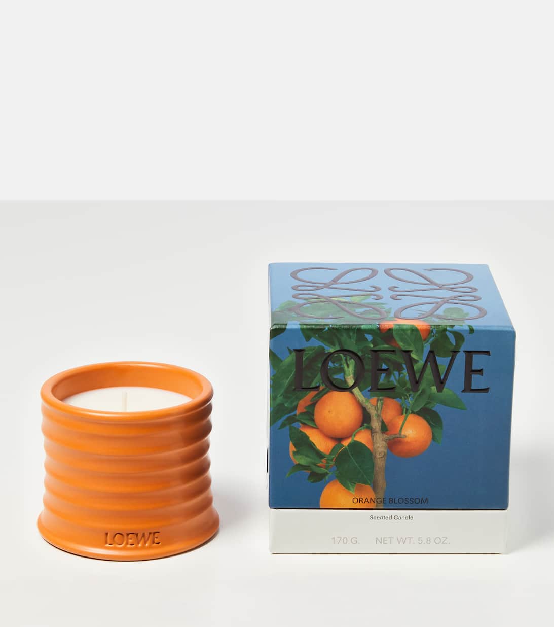 Orange Blossom Small Scented Candle in Orange - Loewe Home Scents ...