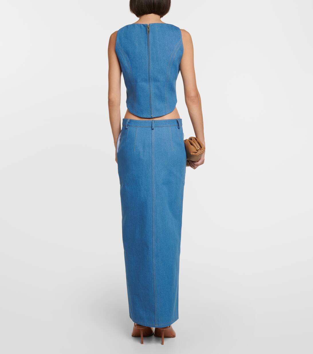 Colia Denim Top in Blue - Aya Muse | Mytheresa