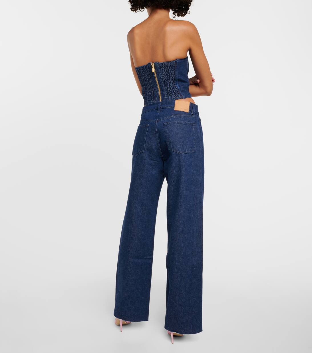 Denim Bustier Top in Blue - Magda Butrym | Mytheresa