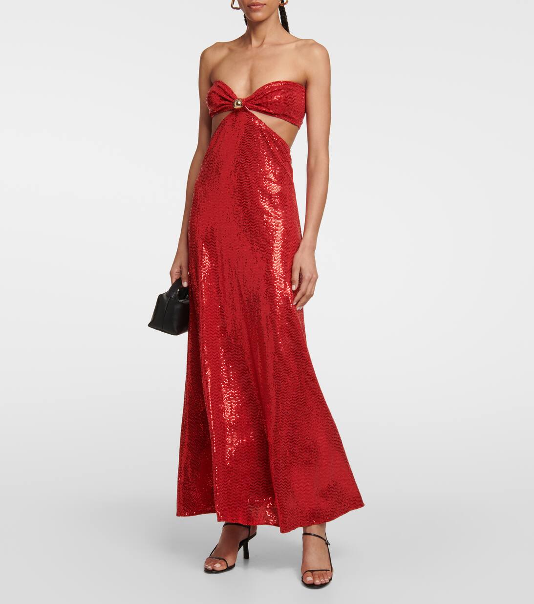 Sequined Maxi Dress in Red - Dodo Bar Or | Mytheresa