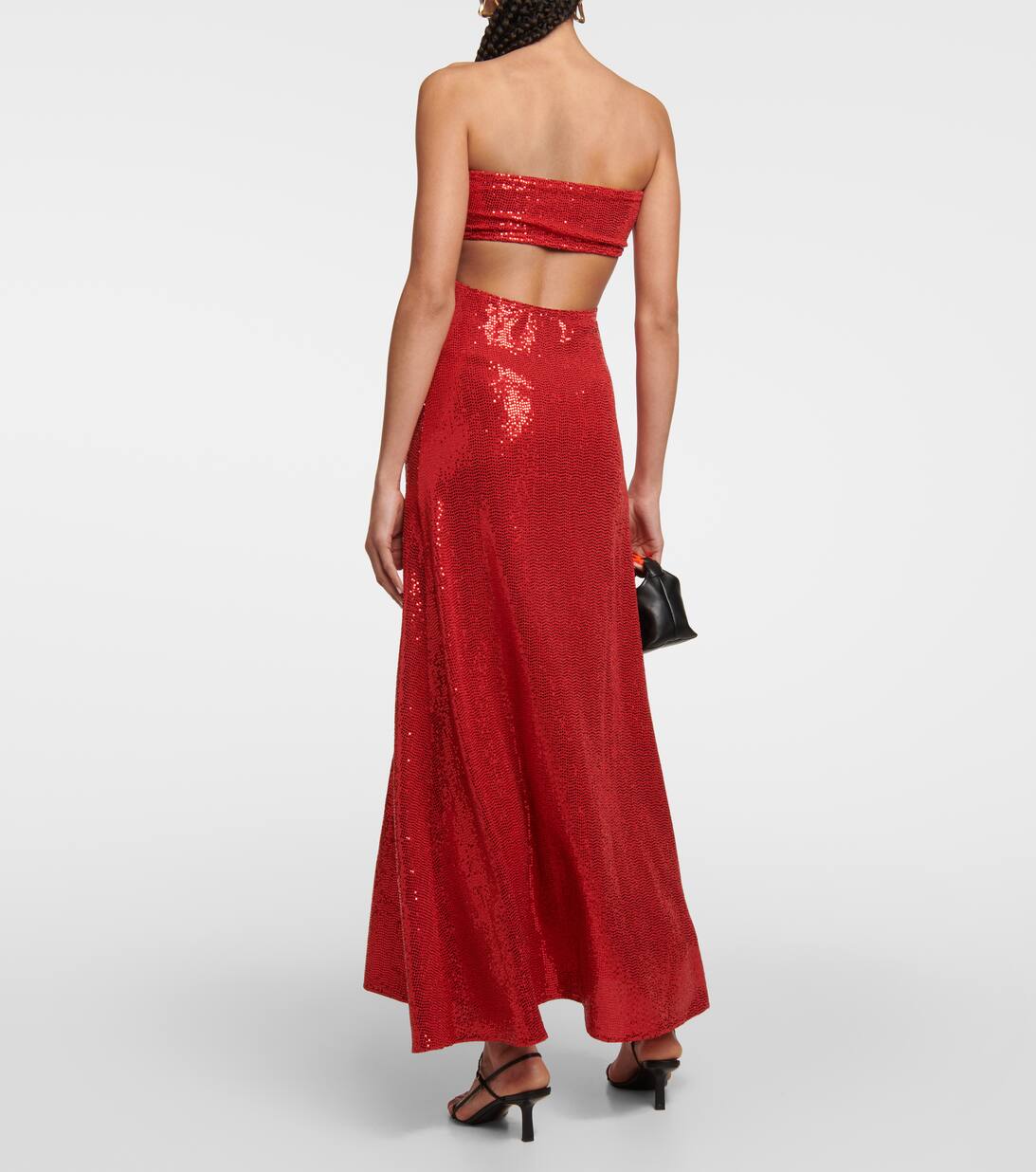 Sequined Maxi Dress in Red - Dodo Bar Or | Mytheresa