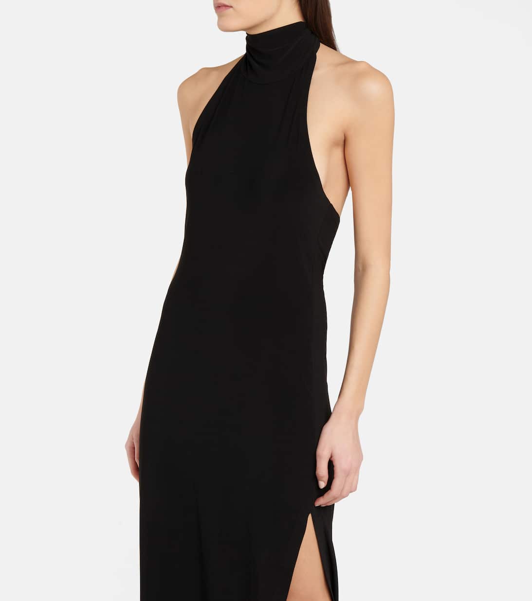 Black Turtleneck Maxi Dress
