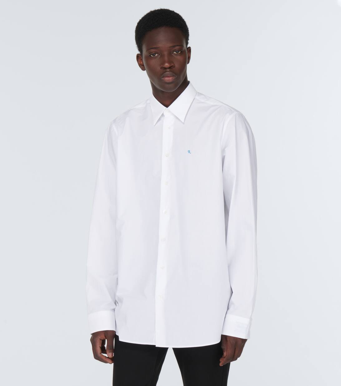 Cotton Shirt in White - Raf Simons | Mytheresa