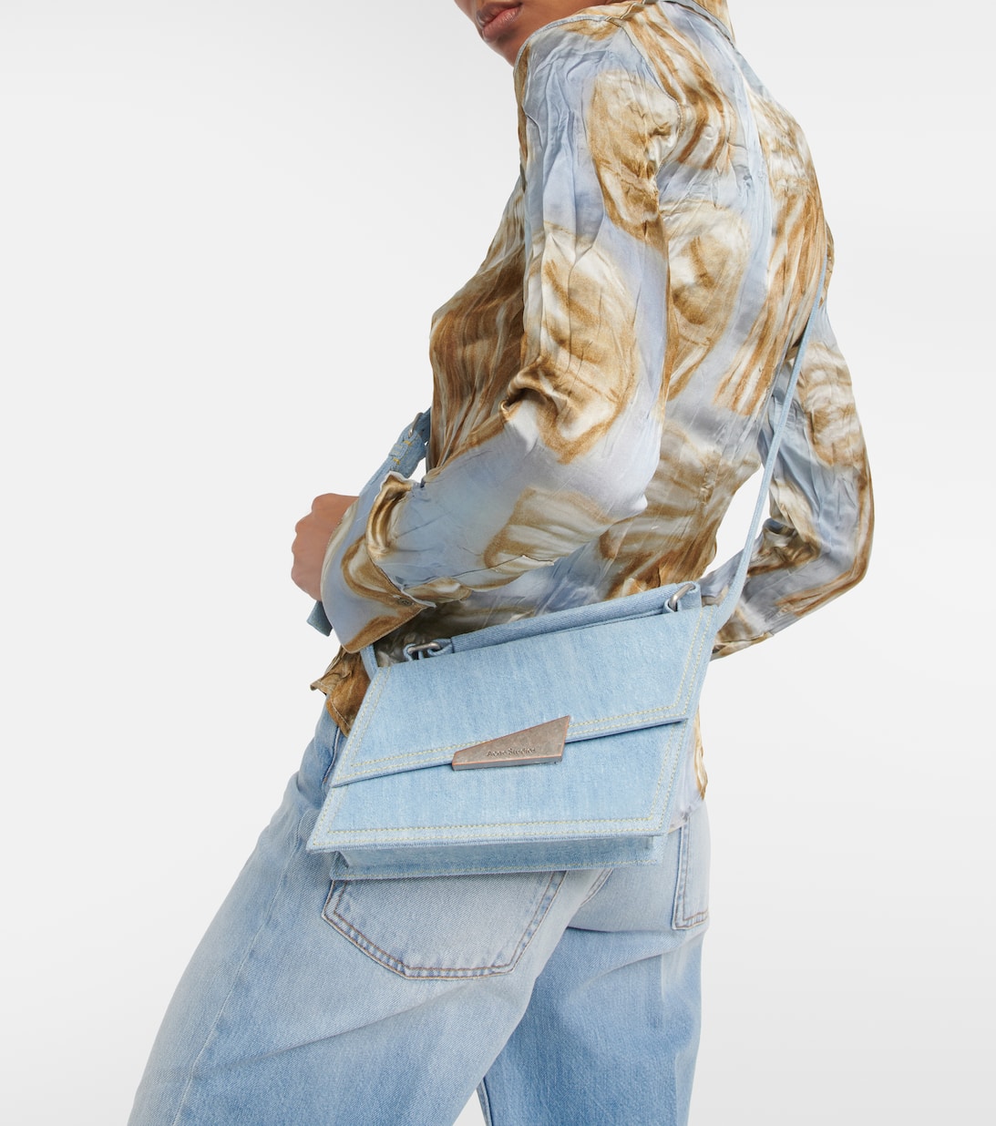 Distortion Mini Crossbody Bag in Blue - Acne Studios | Mytheresa