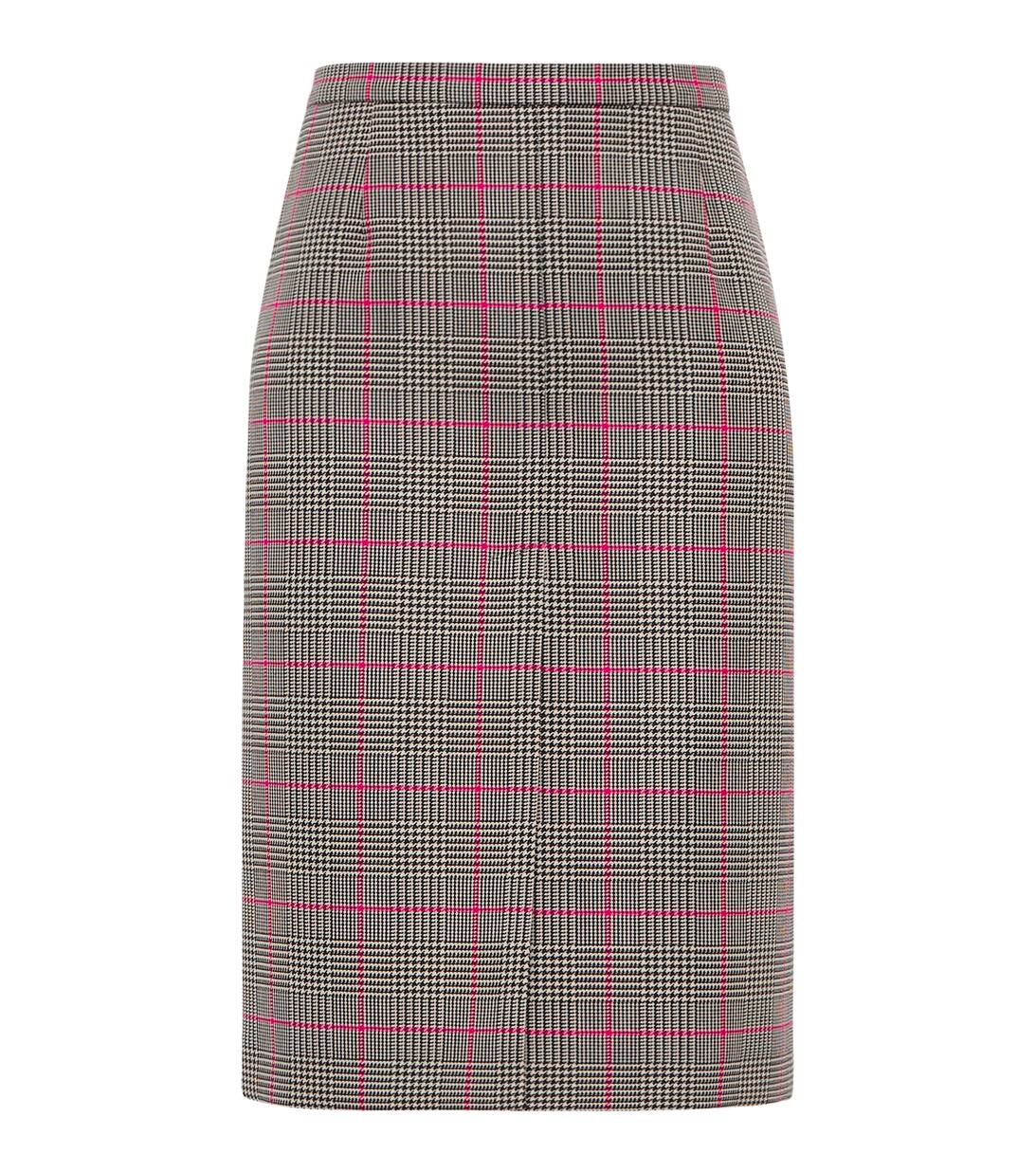 Red Houndstooth Skirt