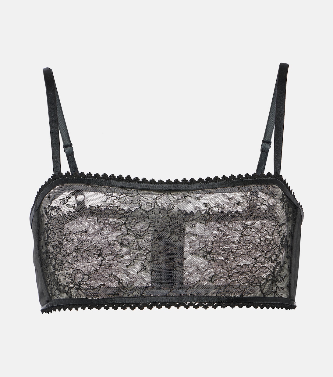 Floral Lace Bralette in Black - Wardrobe NYC | Mytheresa