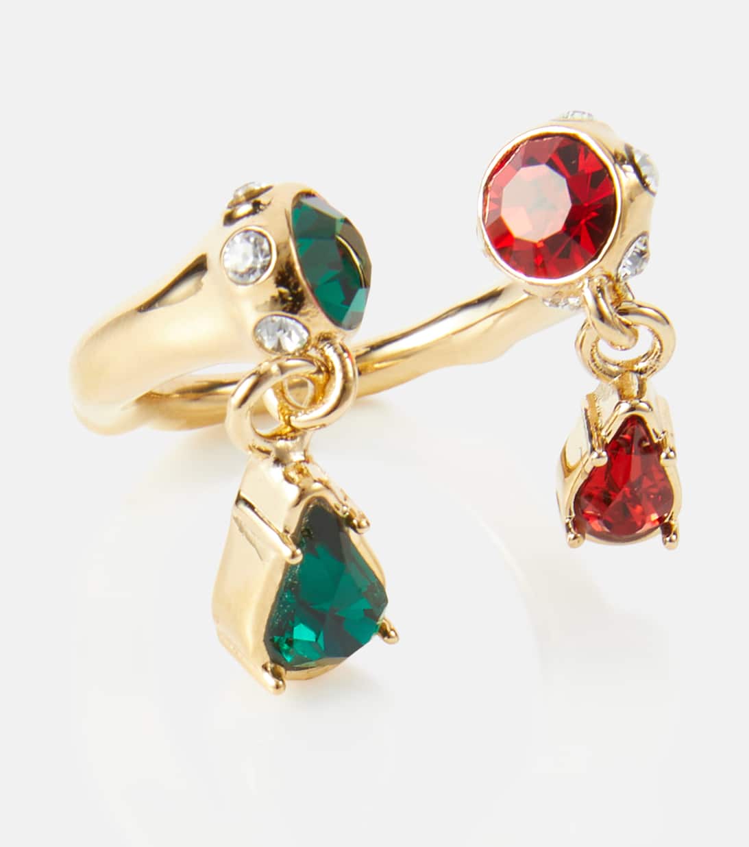 Crystal Embellished Drop Ring in Gold - Rabanne | Mytheresa