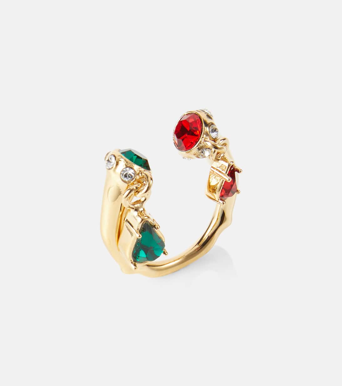Crystal Embellished Drop Ring in Gold - Rabanne | Mytheresa