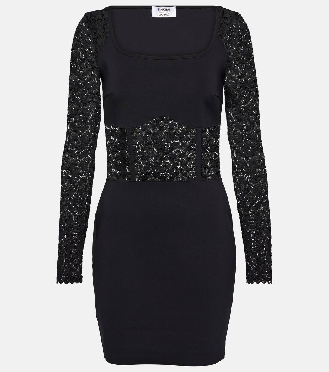 X Simkhai Robe Intricate Pattern en Noir – Wolford | Mytheresa