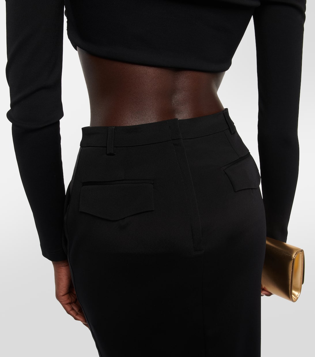 X Kim Cady Maxi Skirt in Black - Dolce Gabbana | Mytheresa