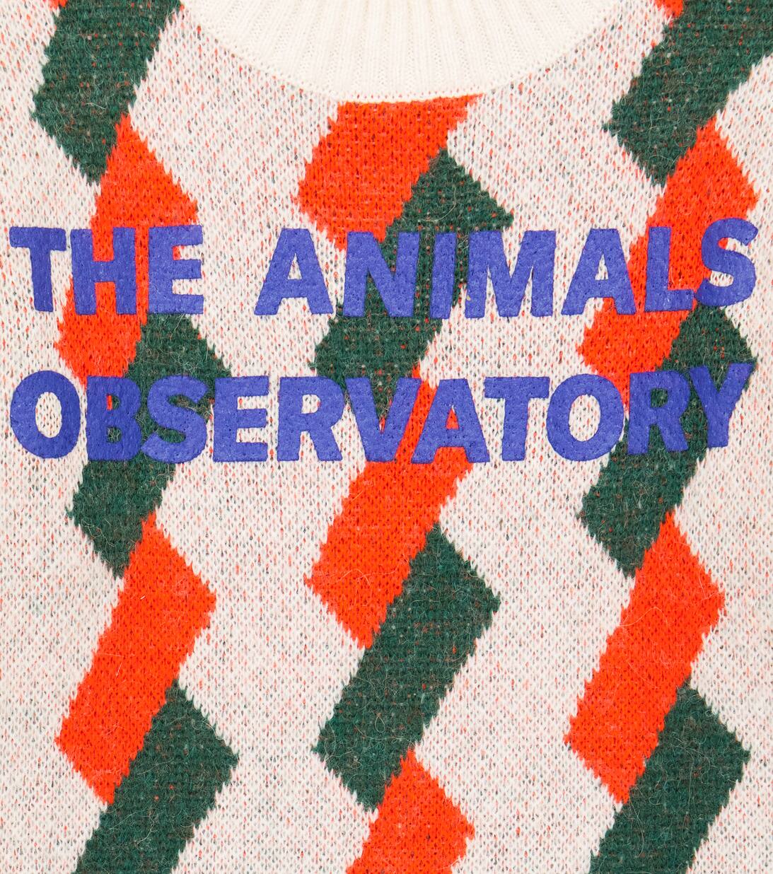 Arty Bull Intarsia Sweater in Multicoloured - The Animals Observatory ...
