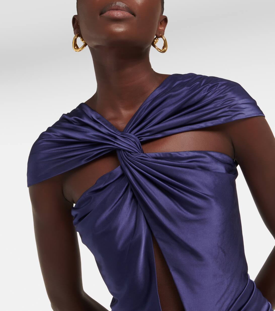 Vestido De Fiesta Cardinale De Jersey en Morado - Costarellos | Mytheresa