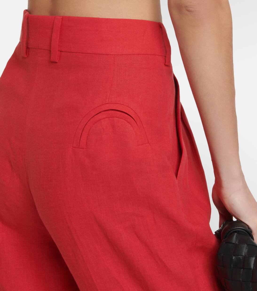 Banker High Rise Straight Pants in Red - Blaze Milano | Mytheresa