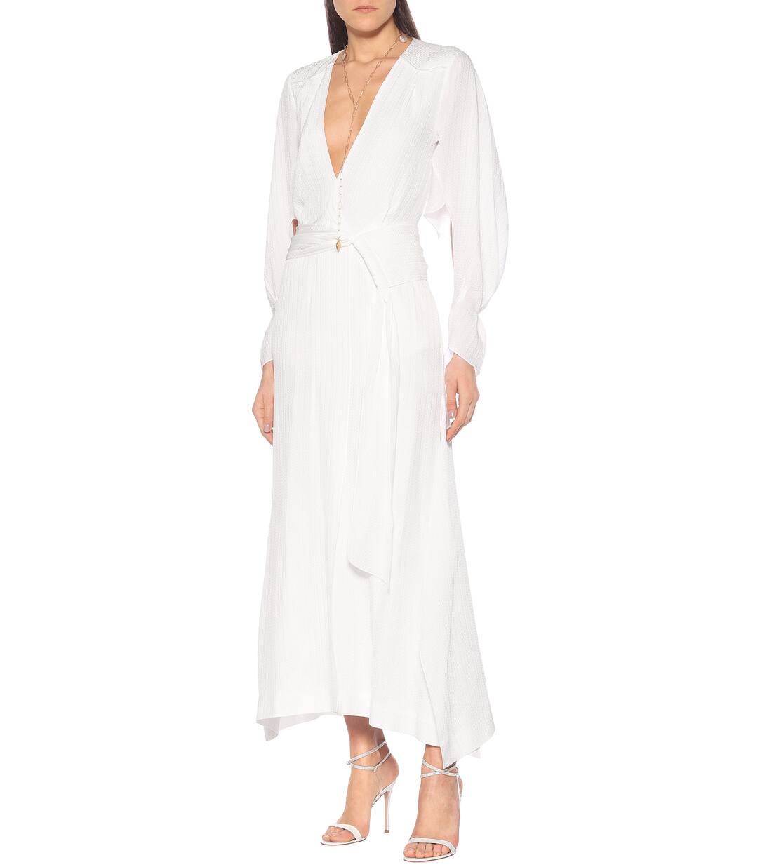 Springbrooke Silk Maxi Dress in White - Roland Mouret | Mytheresa